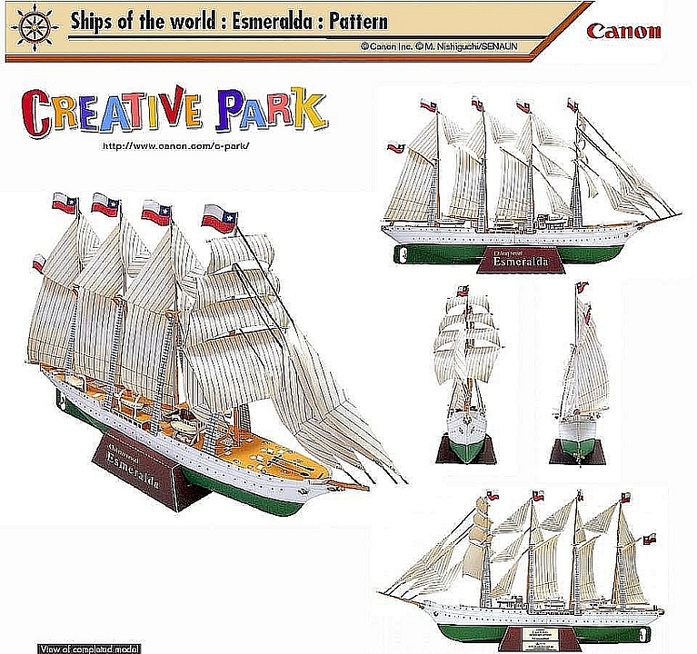 Free Plans: PAPER TALL SHIPS